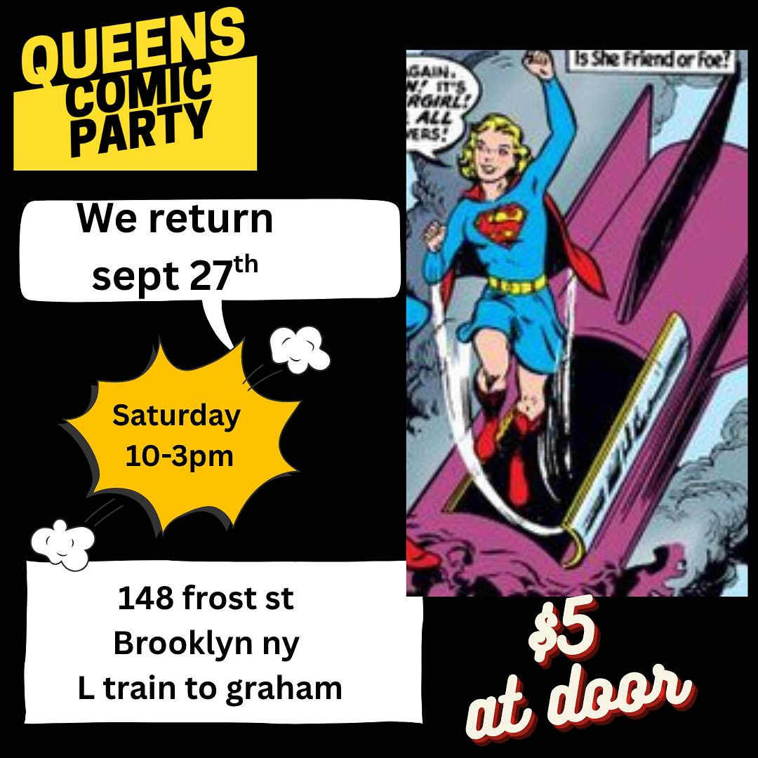 QCP Is Back With A Vengeance 9/27! – Queens Comic Party